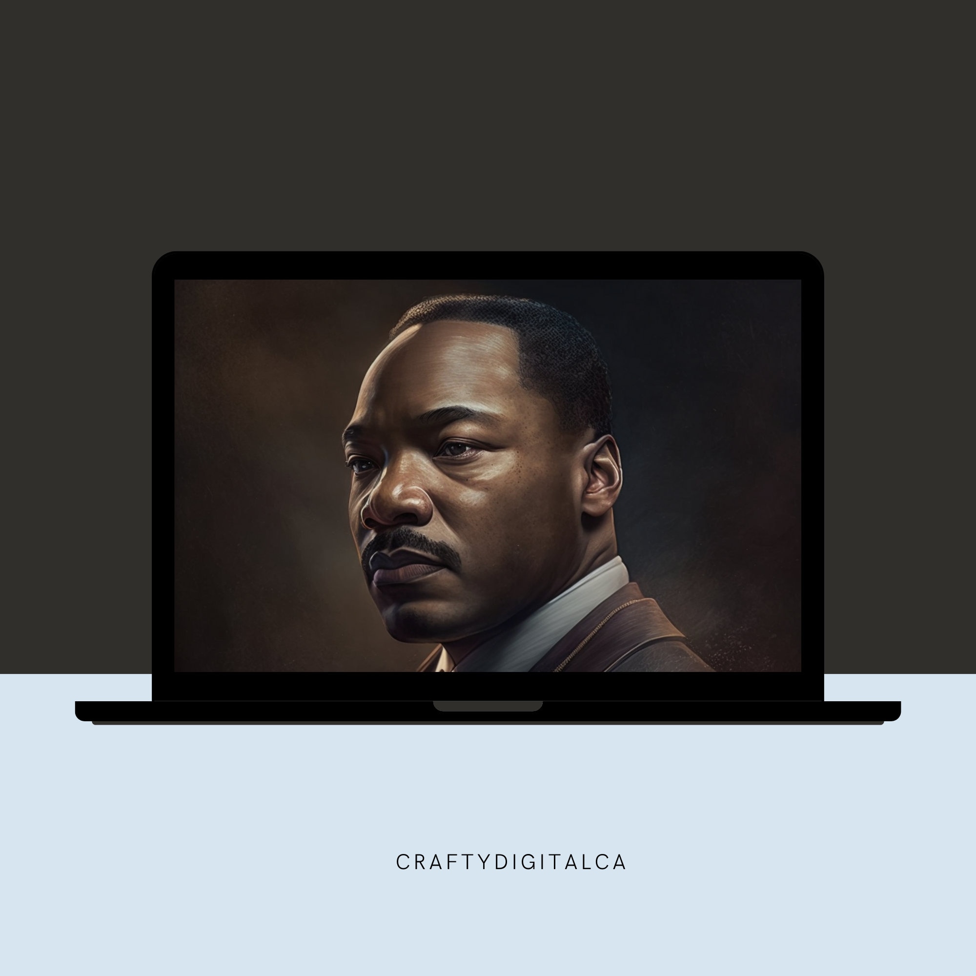 Ai Generated Artwork of Martin Luther King - Etsy