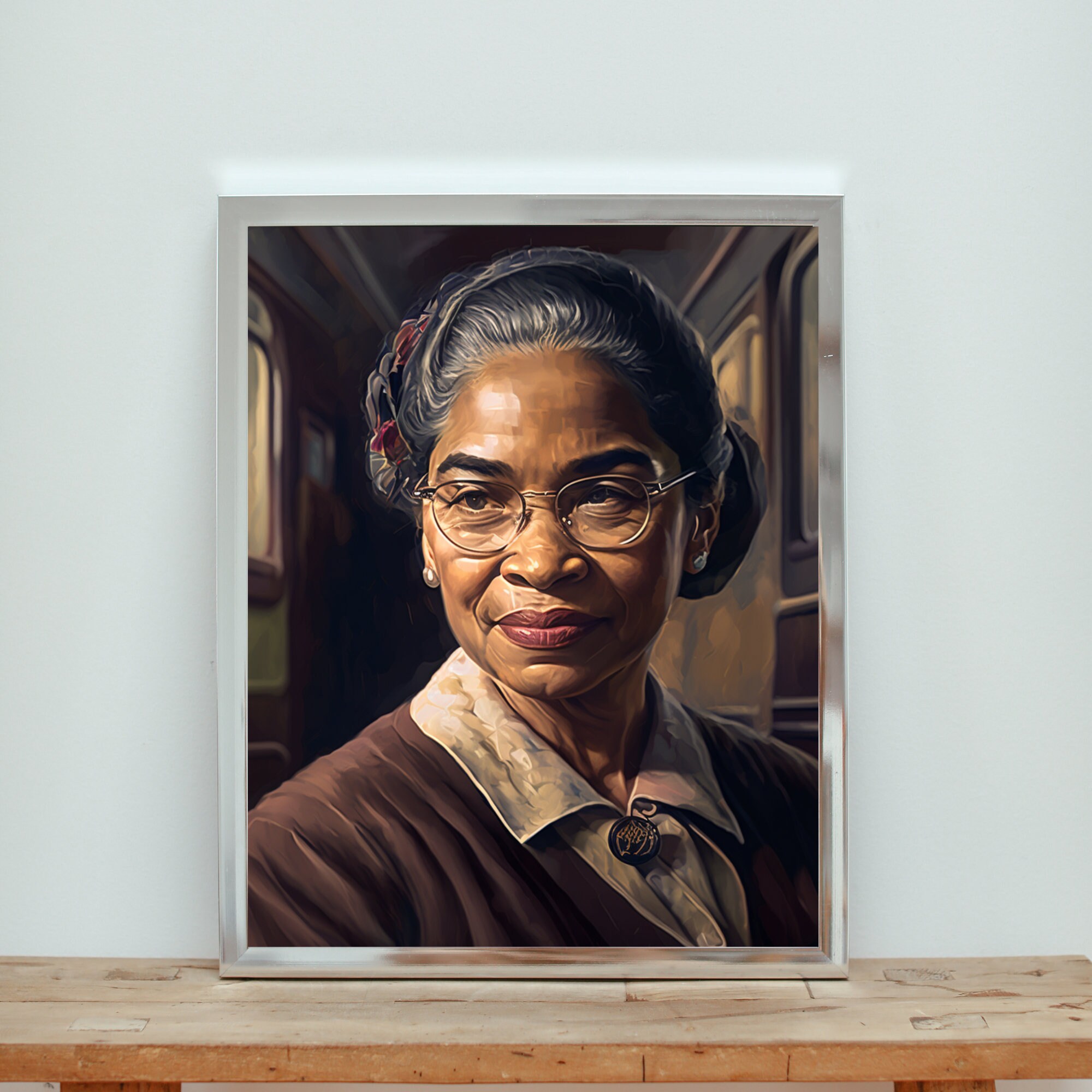 Ai Generated Artwork of Rosa Parks 3D - Etsy