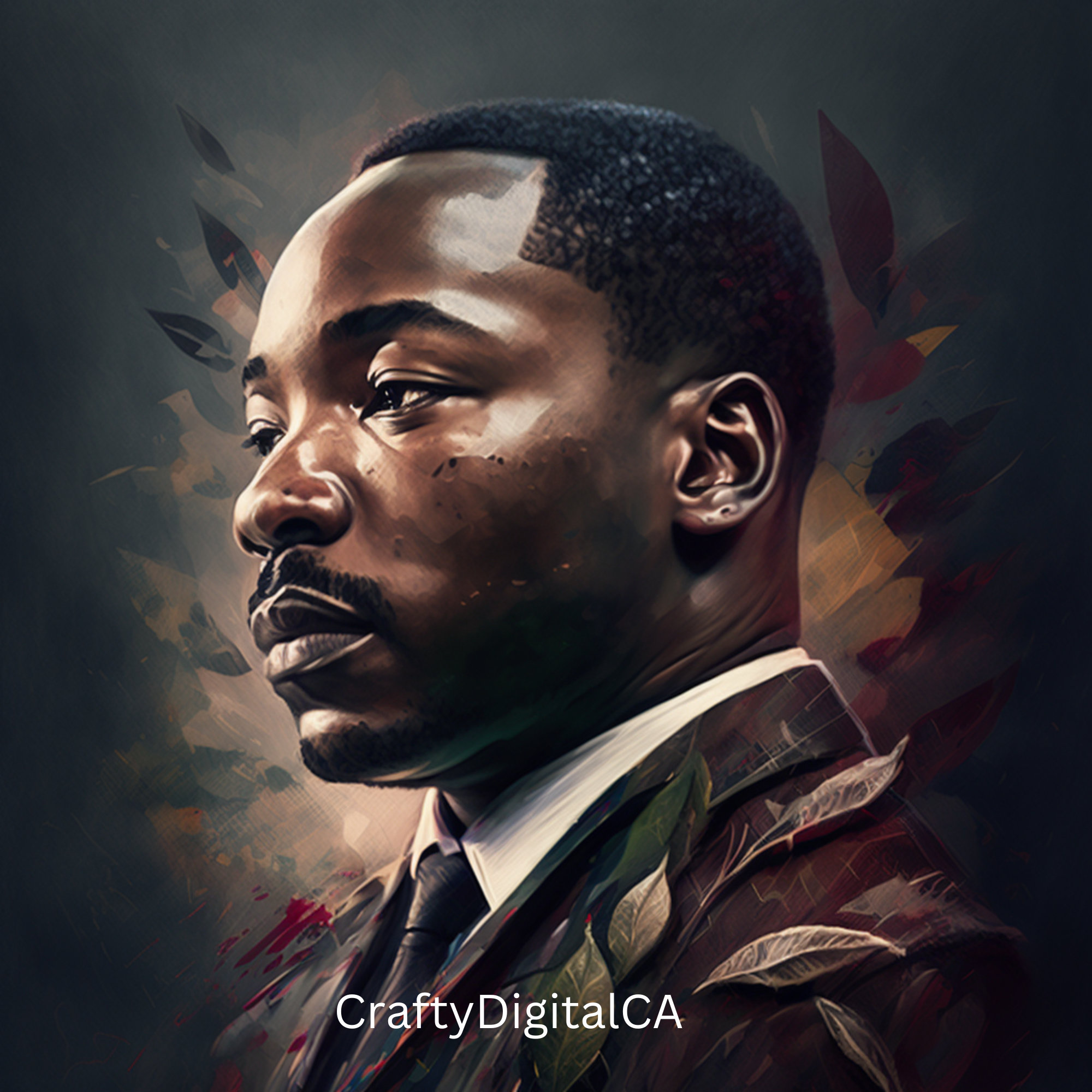Ai Generated Artwork of Martin Luther King - Etsy