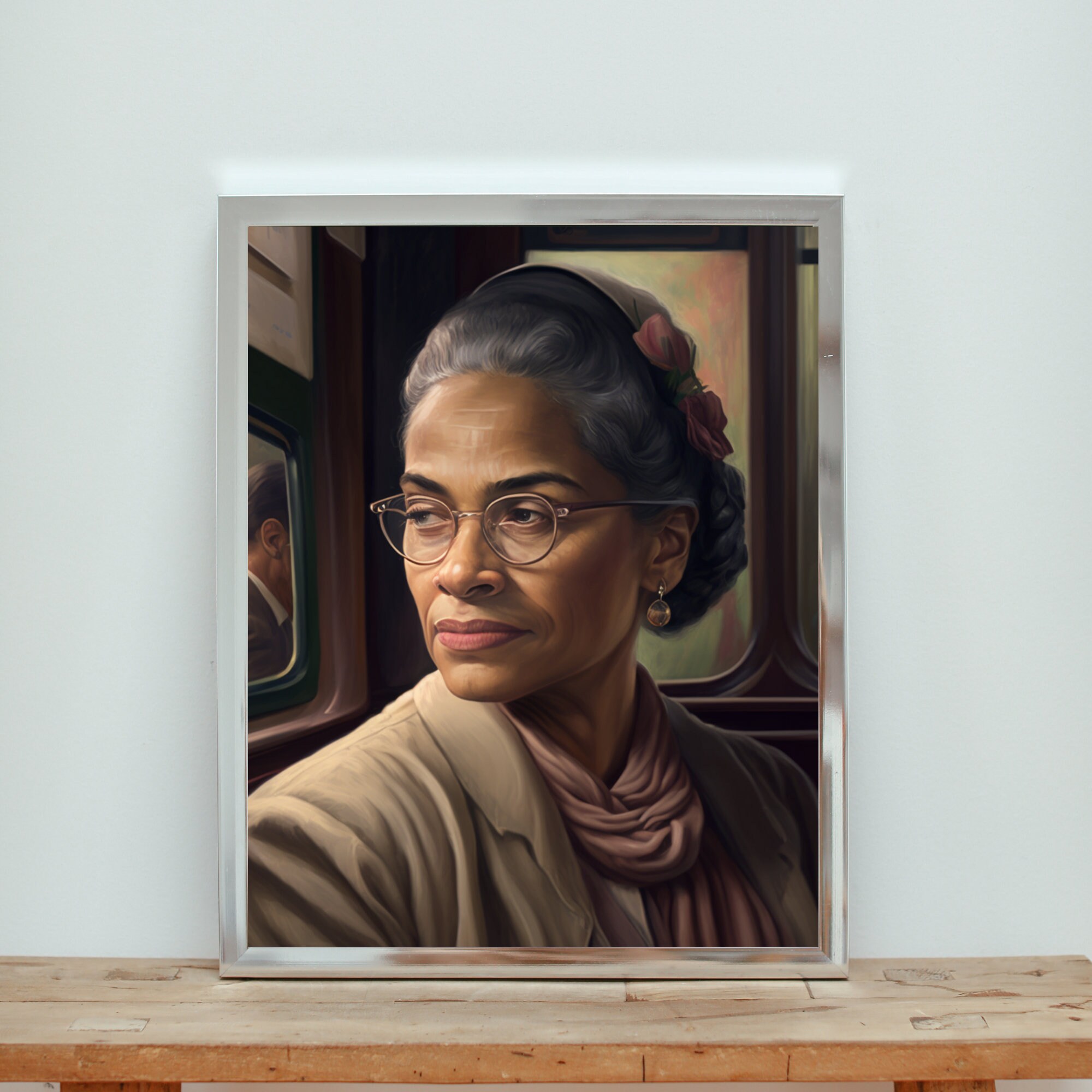 Ai Generated Artwork of Rosa Parks 3D - Etsy