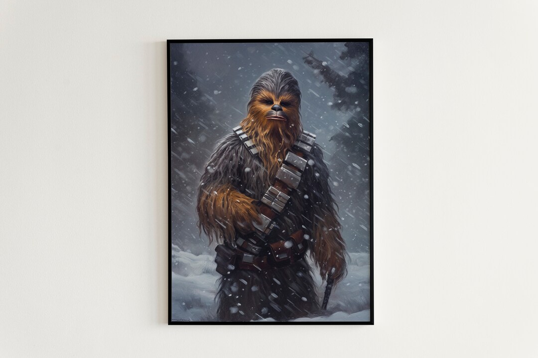 Star Wars Chewbacca in the Snow: High-quality Digital Print of the ...