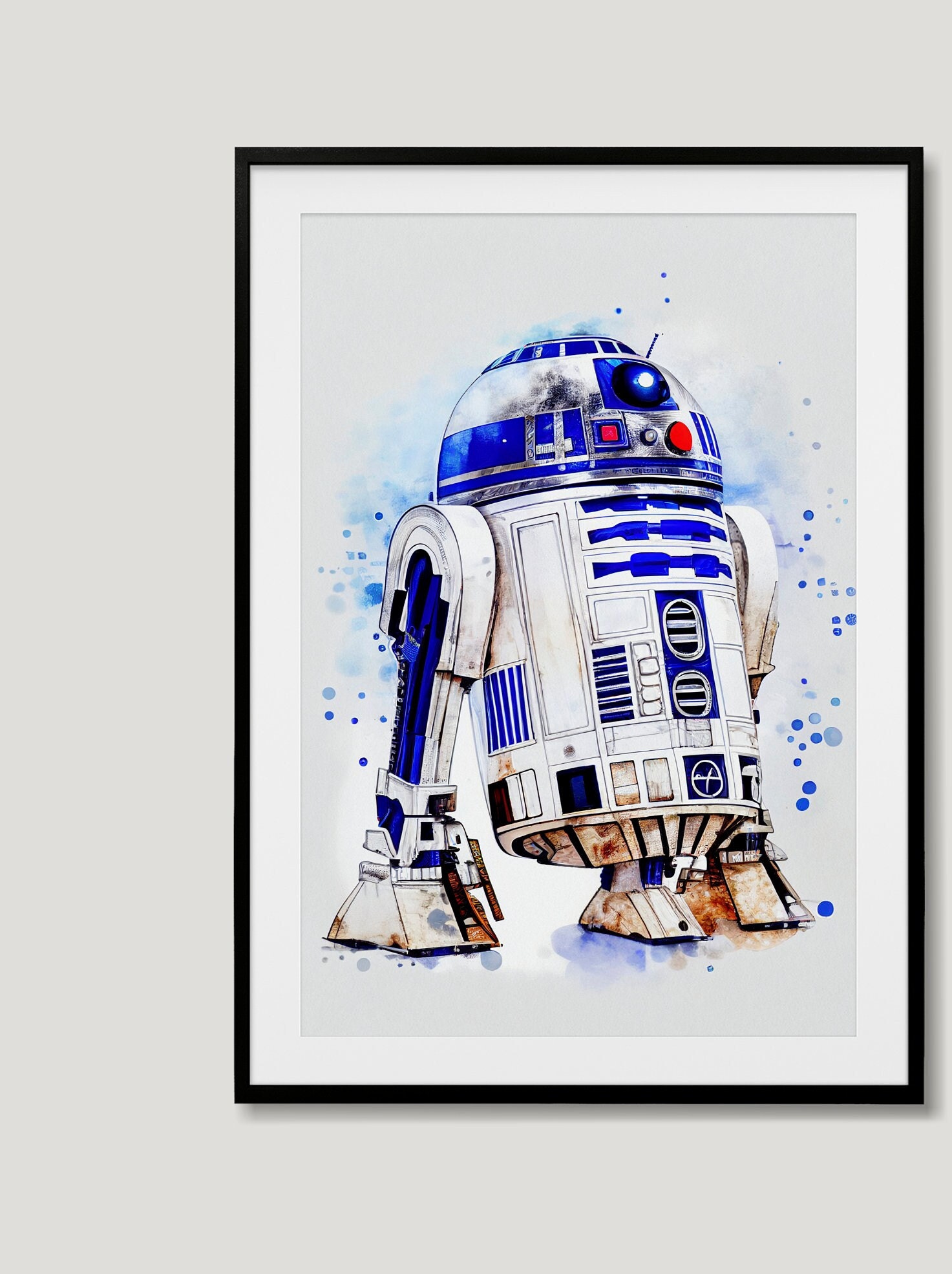 R2D2 and BB8 Watercolor Digital Print Set - Set of 2 Prints - Star Wars ...