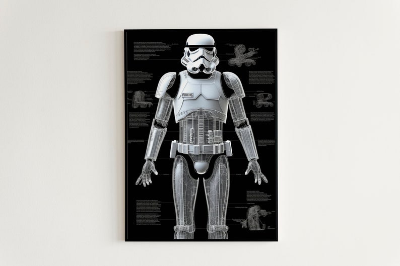 Stormtrooper Anatomy Wall Art Digital Print Stormtrooper - Etsy