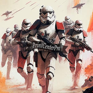 Clone Troopers March of Endor - Star Wars Art Digital File for Print ...