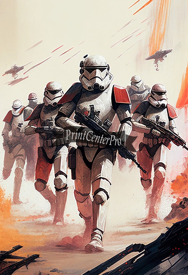 Clone Troopers March of Endor Star Wars Art Digital File for - Etsy