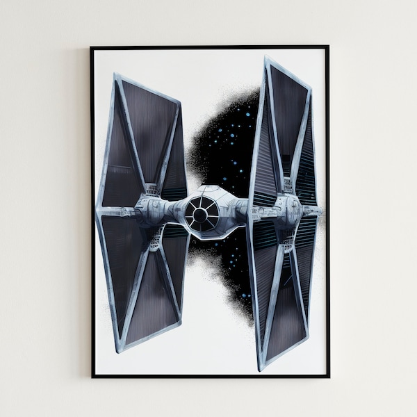 Tie Fighter Poster - Etsy UK