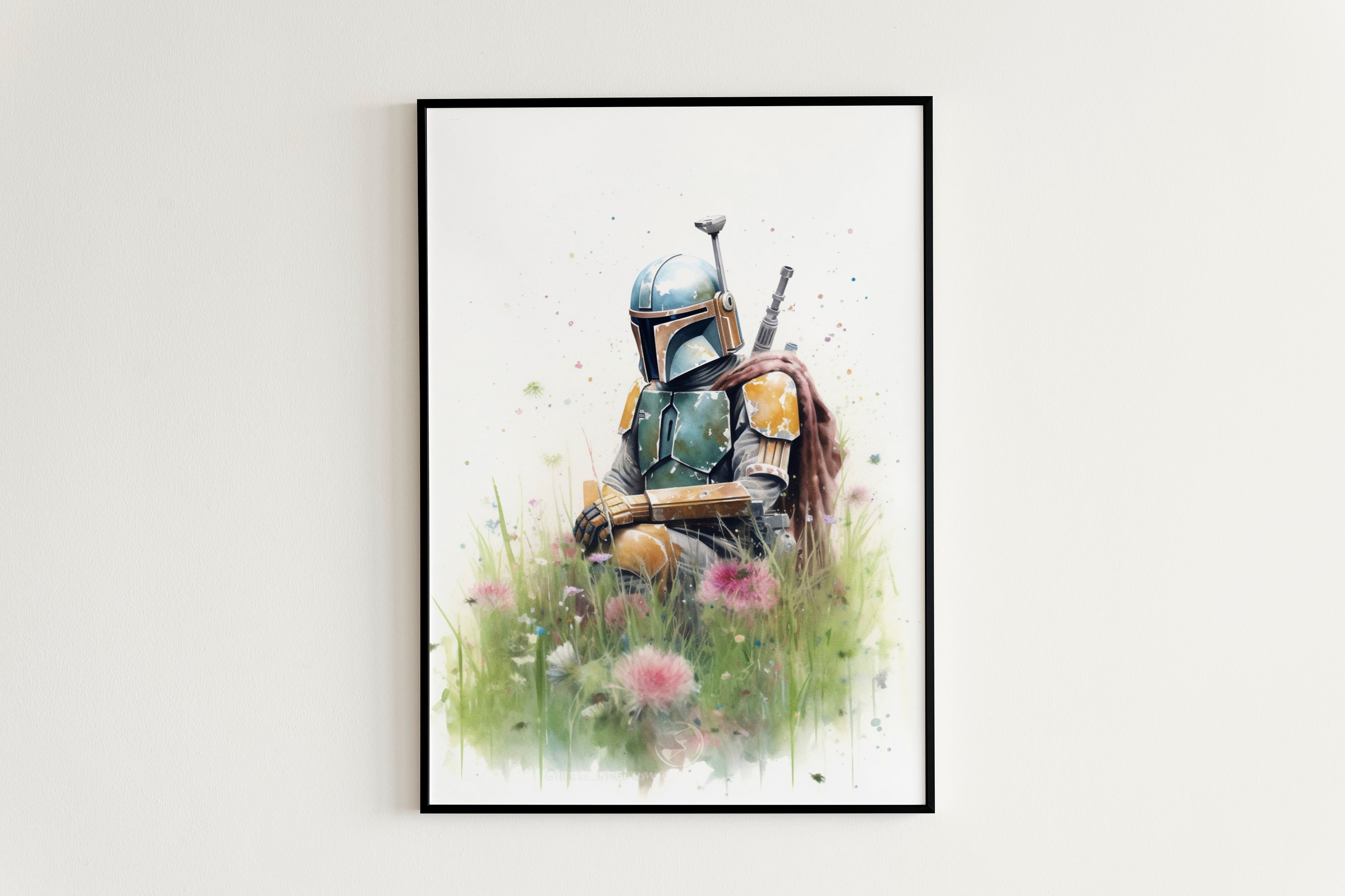 Set of 10 Star Wars Watercolor Art Prints - 10 Star Wars Minimal Wall ...