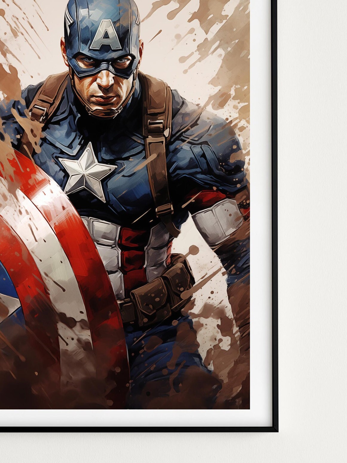 High Quality Captain America Watercolor Painting | 7 Images Included ...