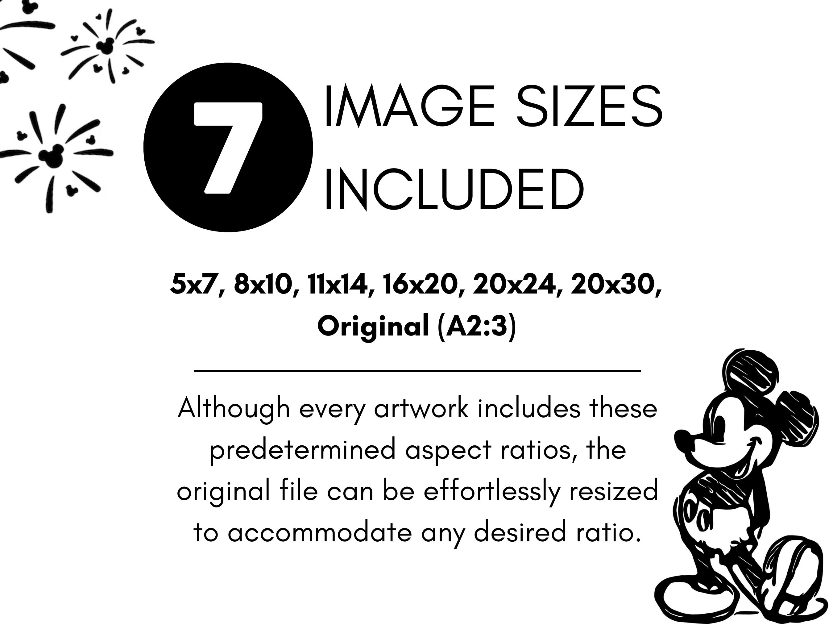 Floral Disneyland Magic Kingdom Art Print - Nursery Wall Art, Magic ...