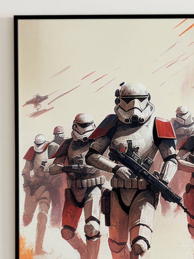 Clone Troopers March of Endor - Star Wars Art Digital File for Print and Frame - Multiple Sizes ...