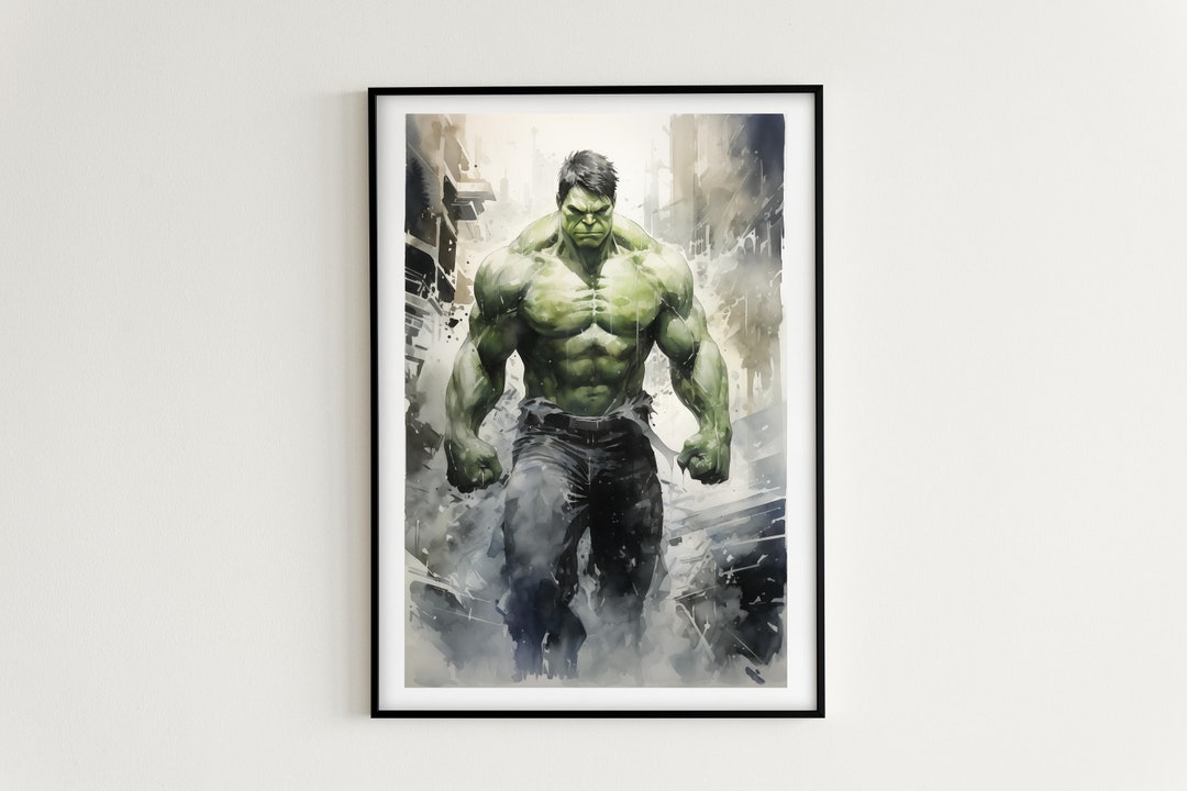 Hulk Watercolor Painting | 7 Images Included | Instant Download | Hulk ...
