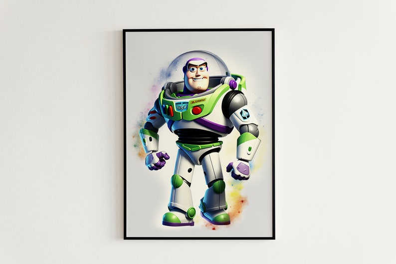 Buzz Lightyear Watercolor Painting Digital Print - Buzz Lightyear From ...