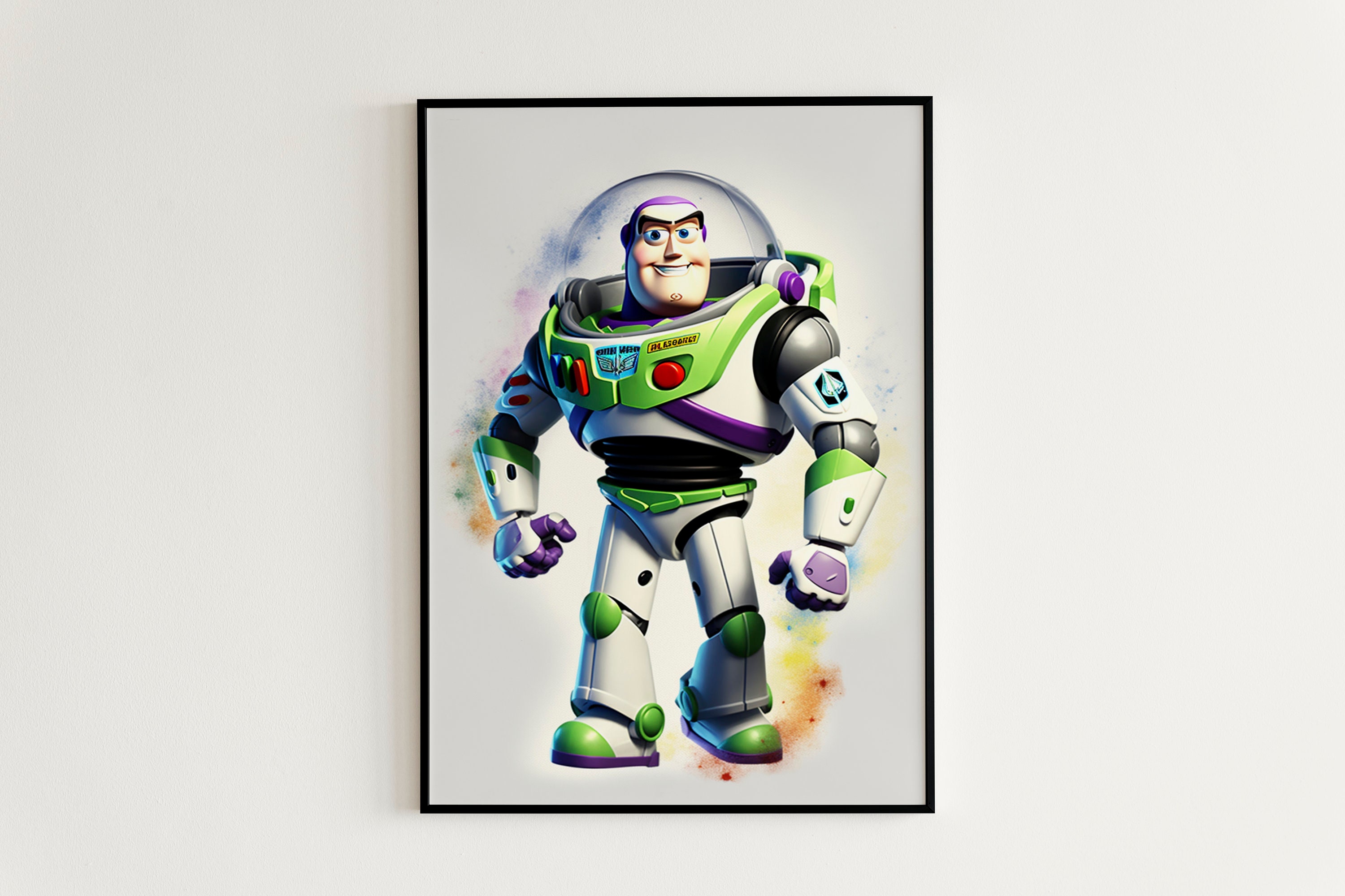 Buzz Lightyear Watercolor Painting Digital Print - Buzz Lightyear From ...