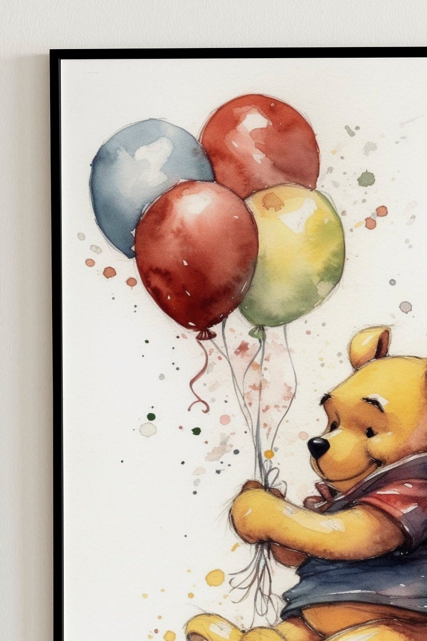 2 Winnie the Pooh Digital Art Prints : Winnie the Pooh Prints Ready for ...