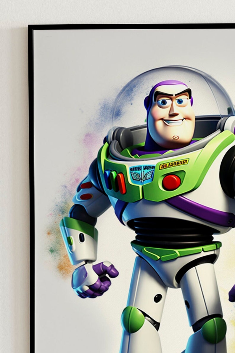 Buzz Lightyear Watercolor Painting Digital Print - Buzz Lightyear From ...