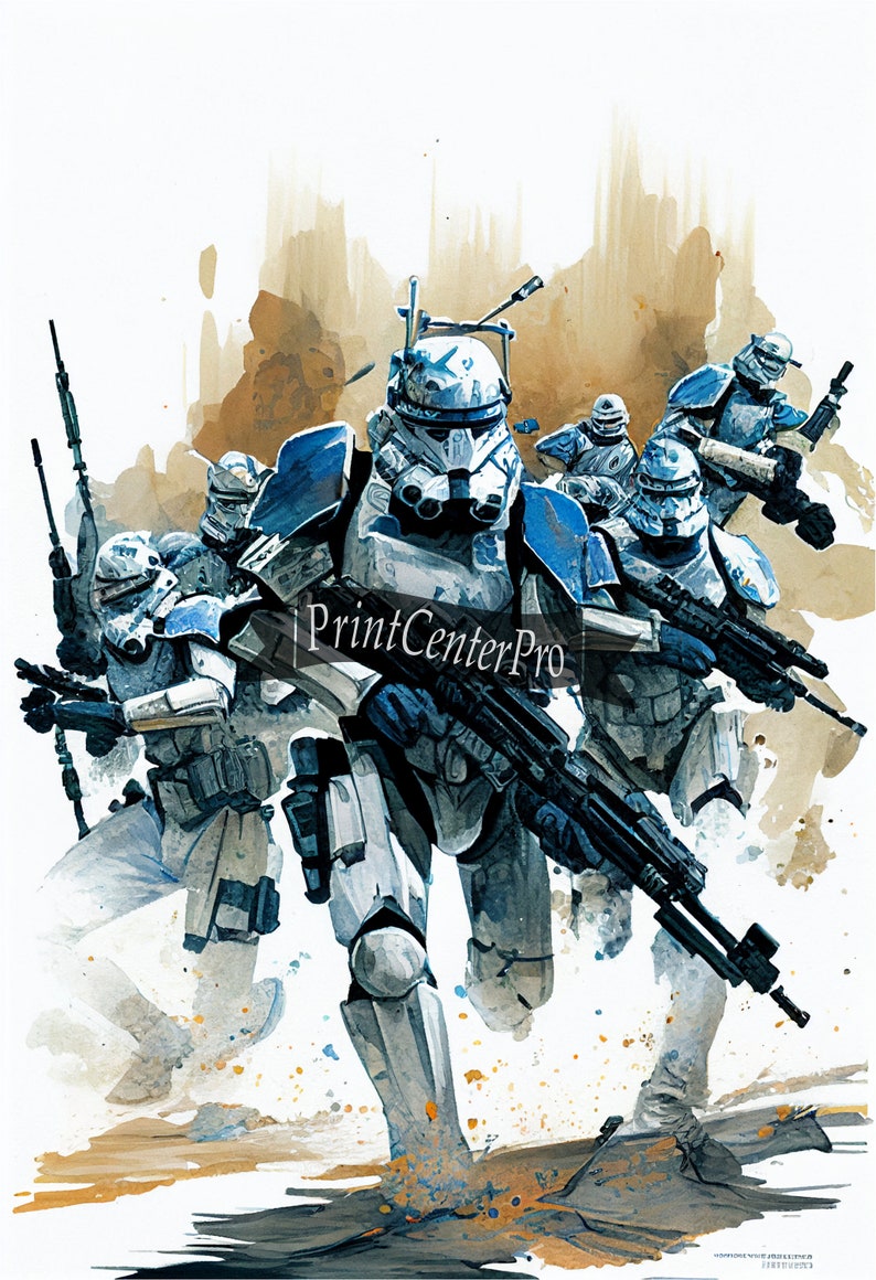 Republic Clone Trooper Watercolor Painting : the Old Republic Star Wars ...
