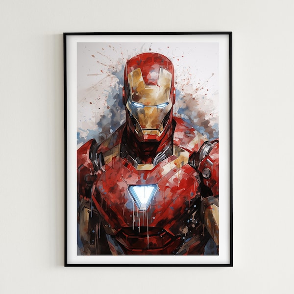Iron Man Wall Art - Etsy