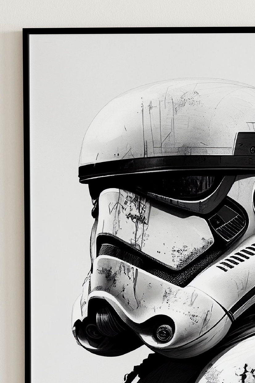 Stormtrooper Painting Digital Print Pack Set of 2 Prints Star Wars Wall ...