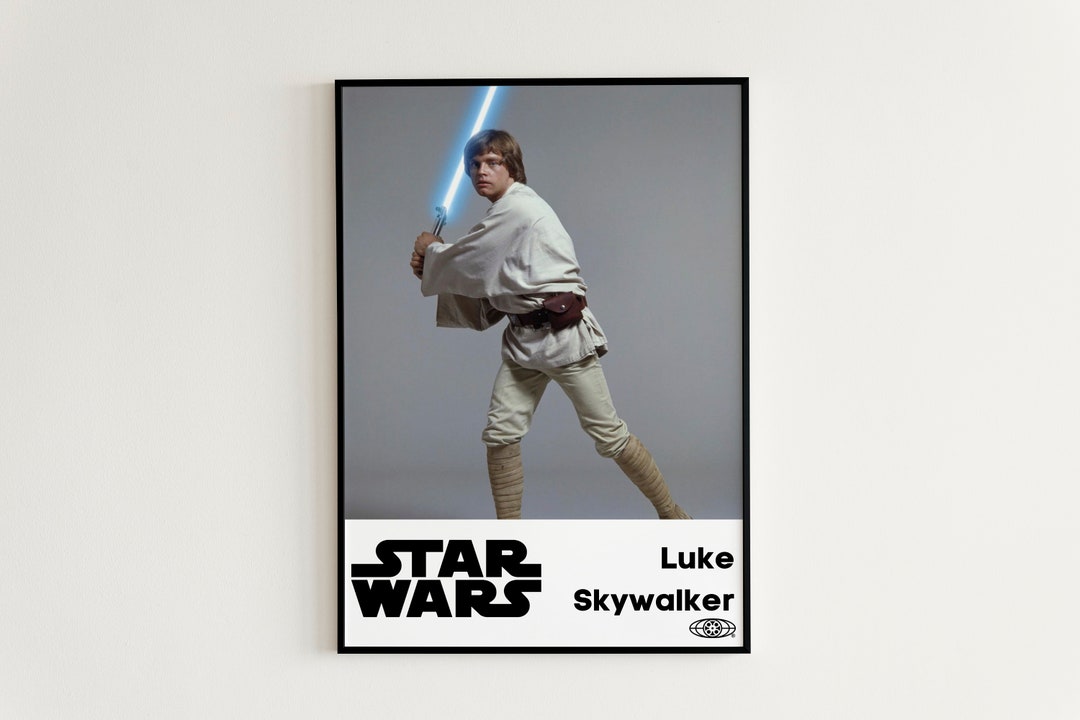 Star Wars Luke Skywalker Minimal Poster Art - Luke Skywalker Digital ...