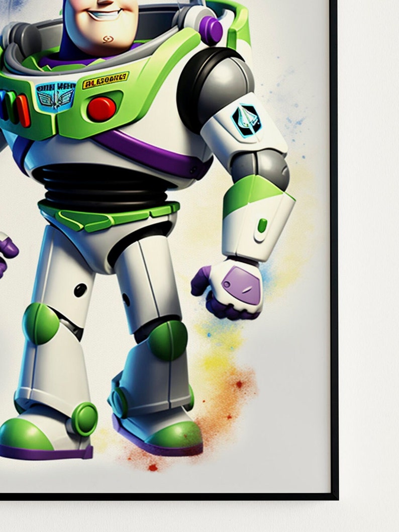 Buzz Lightyear Watercolor Painting Digital Print Buzz Lightyear From ...