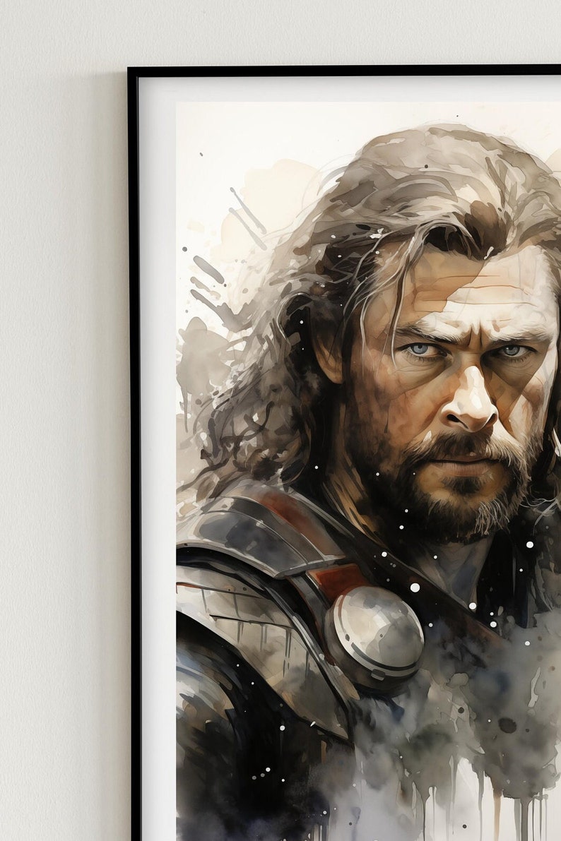 Thor High Quality Painting Instant Download 7 Images Included Superhero ...