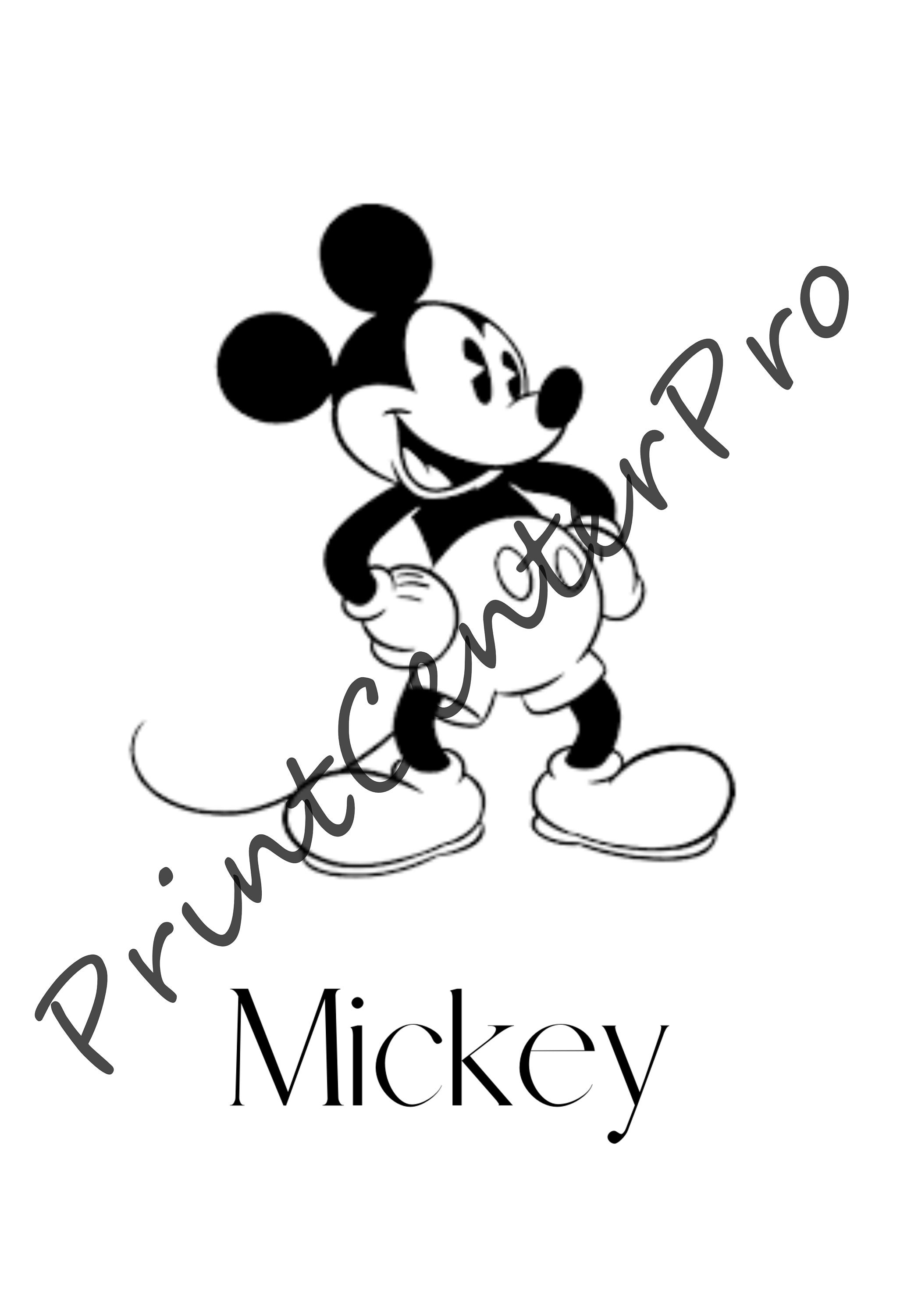 Set of 3 Mickey Mouse Printable Wall Art Nursery Print - Etsy