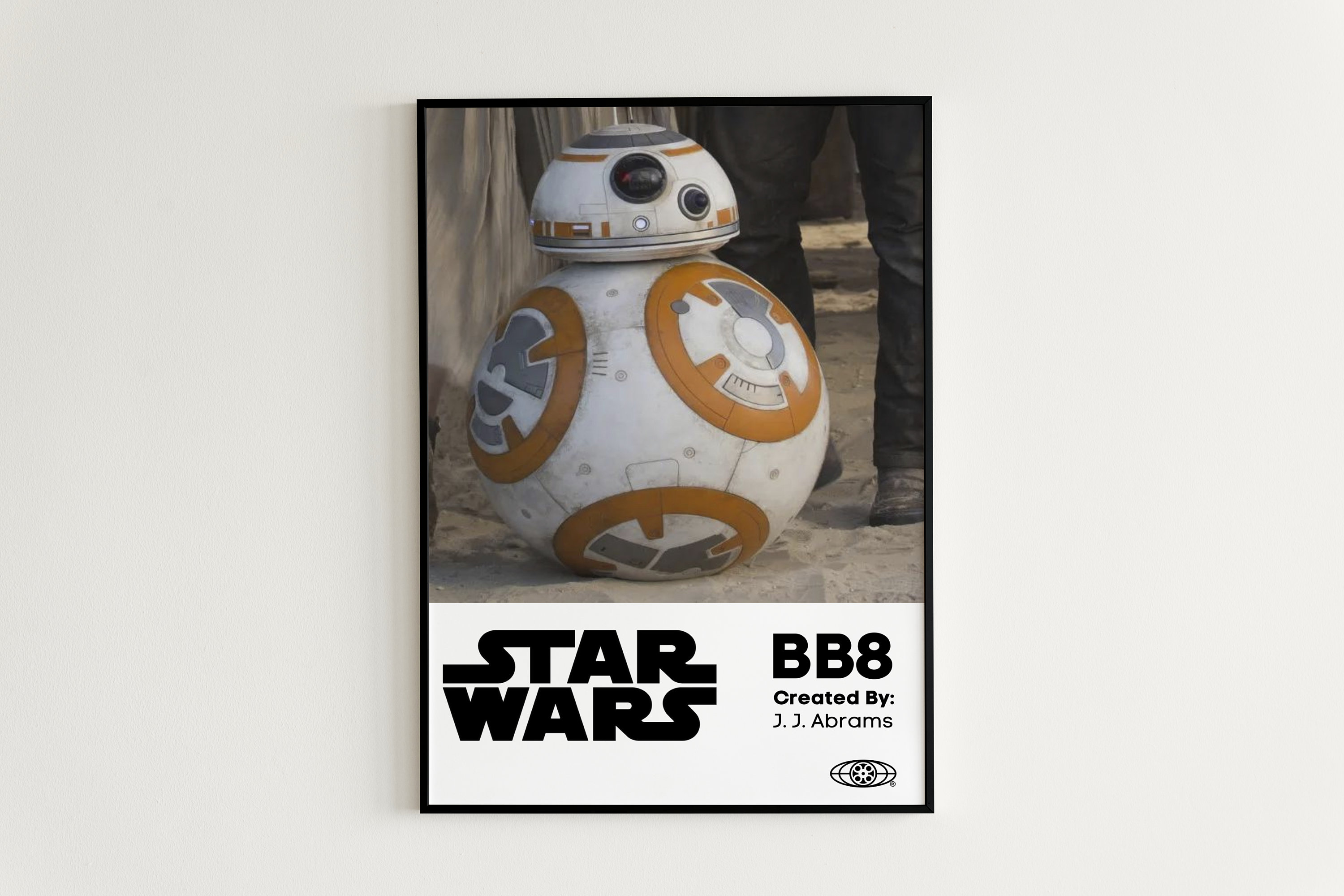 Star Wars BB8 Poster Art BB8 Movie Poster Print, Star Wars Wall Art ...