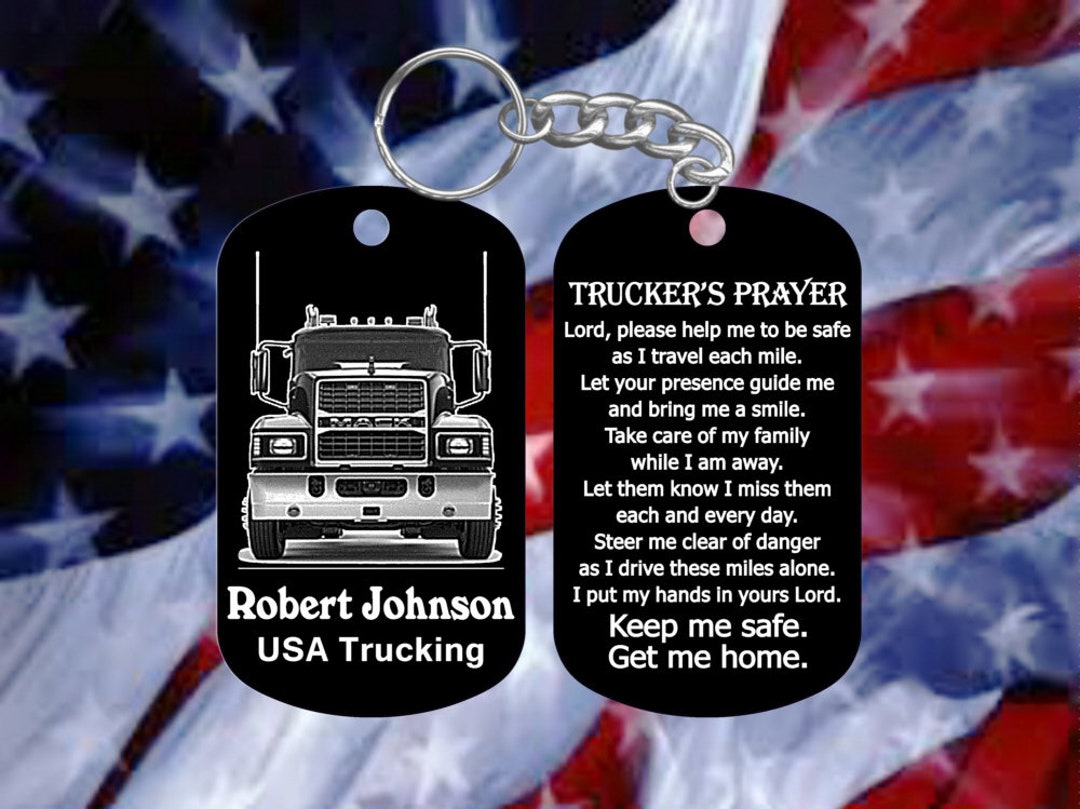 Mack Truck Personalized Truck Driver Laser Engraved Keychain With ...