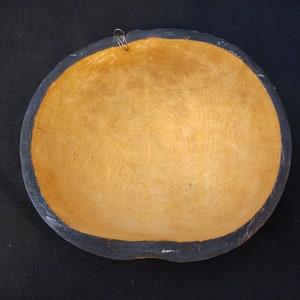 Vintage Incised Fulani African Calabash Gourd Hand Made Ornamental Drum ...