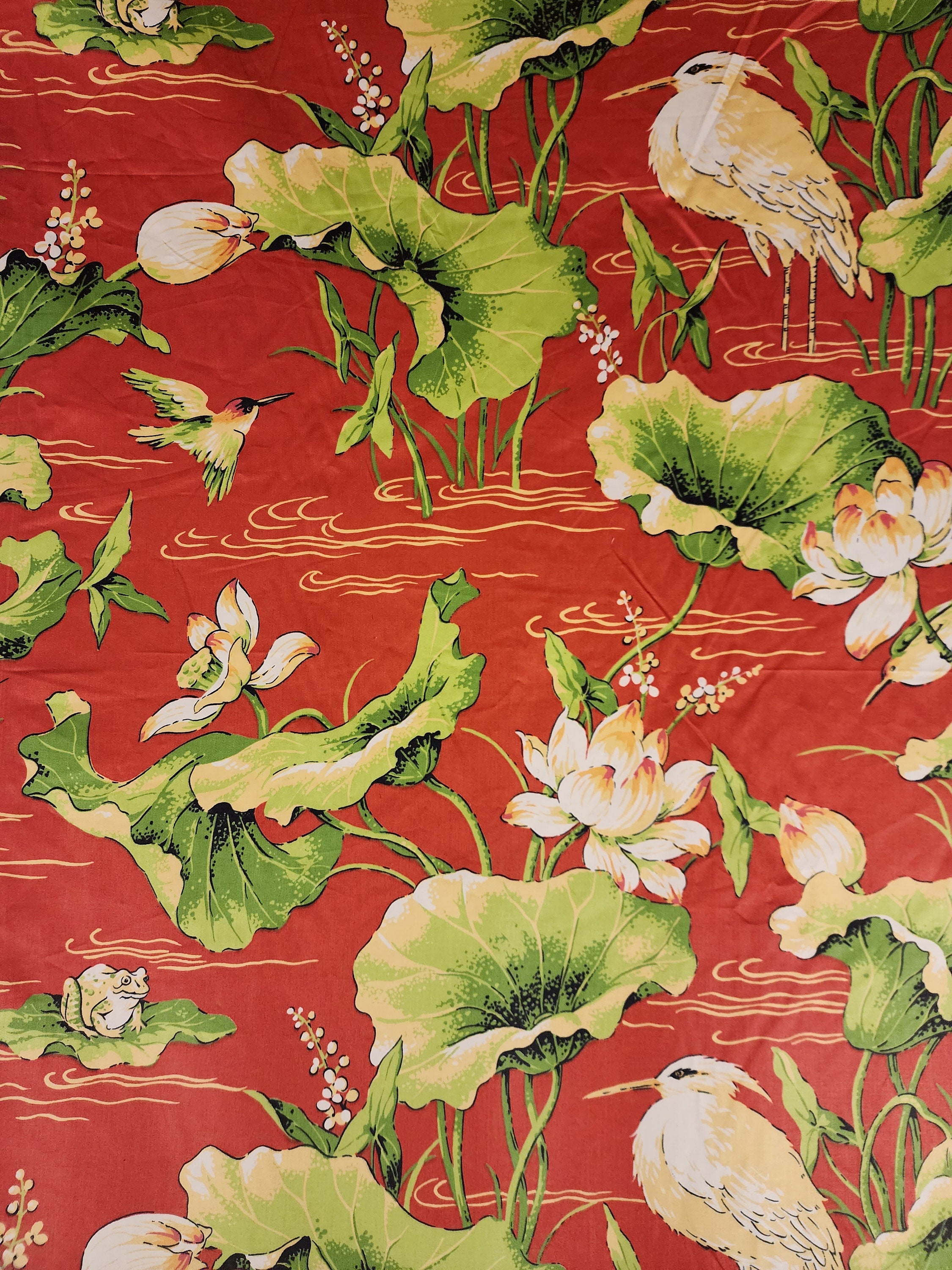 Kipling Decorating Fabric 100% Cotton Rainforest Red By-the-yard ...