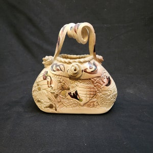Signed Gail Markiewicz Handcrafted Art Pottery Vase Ceramic Purse ...