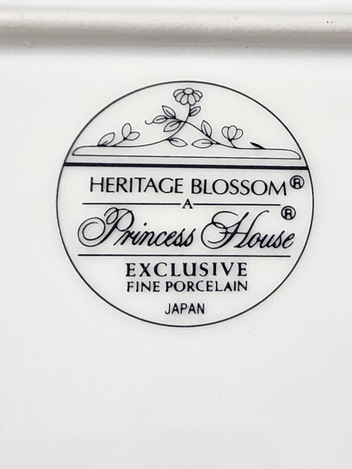 Vintage Princess House Heritage Blossom 14" Oval Serving Platter Japan ...