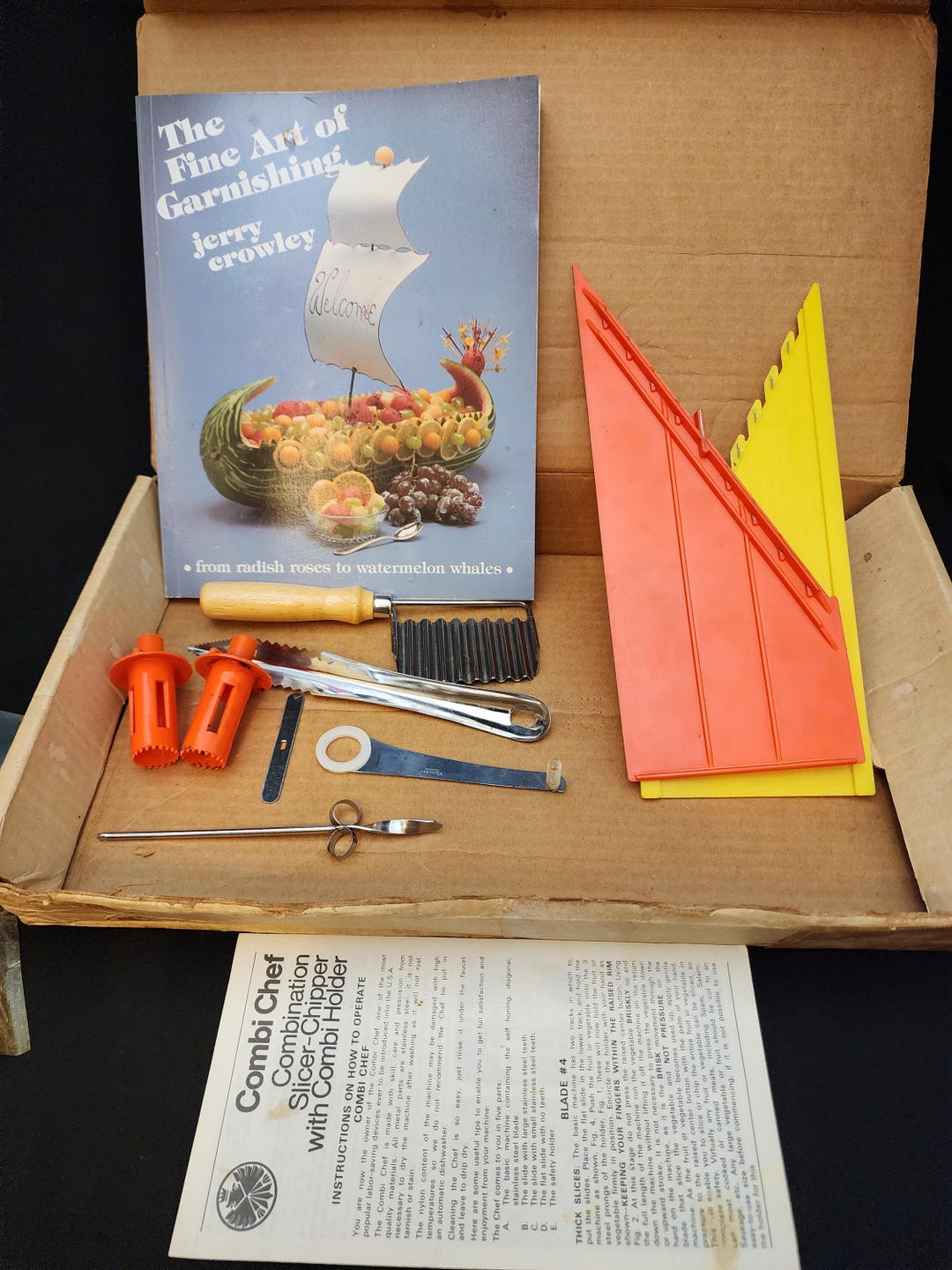Vintage Combi Chef Slicer-chipper Chopper Replacement Parts Blades Book ...