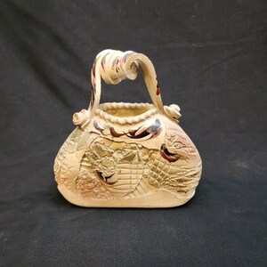 Signed Gail Markiewicz Handcrafted Art Pottery Vase Ceramic Purse ...