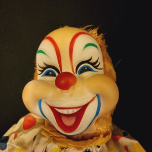 RUSHTON CLOWN 1978 Rubber Face Vintage HTF Doll 18” - Etsy