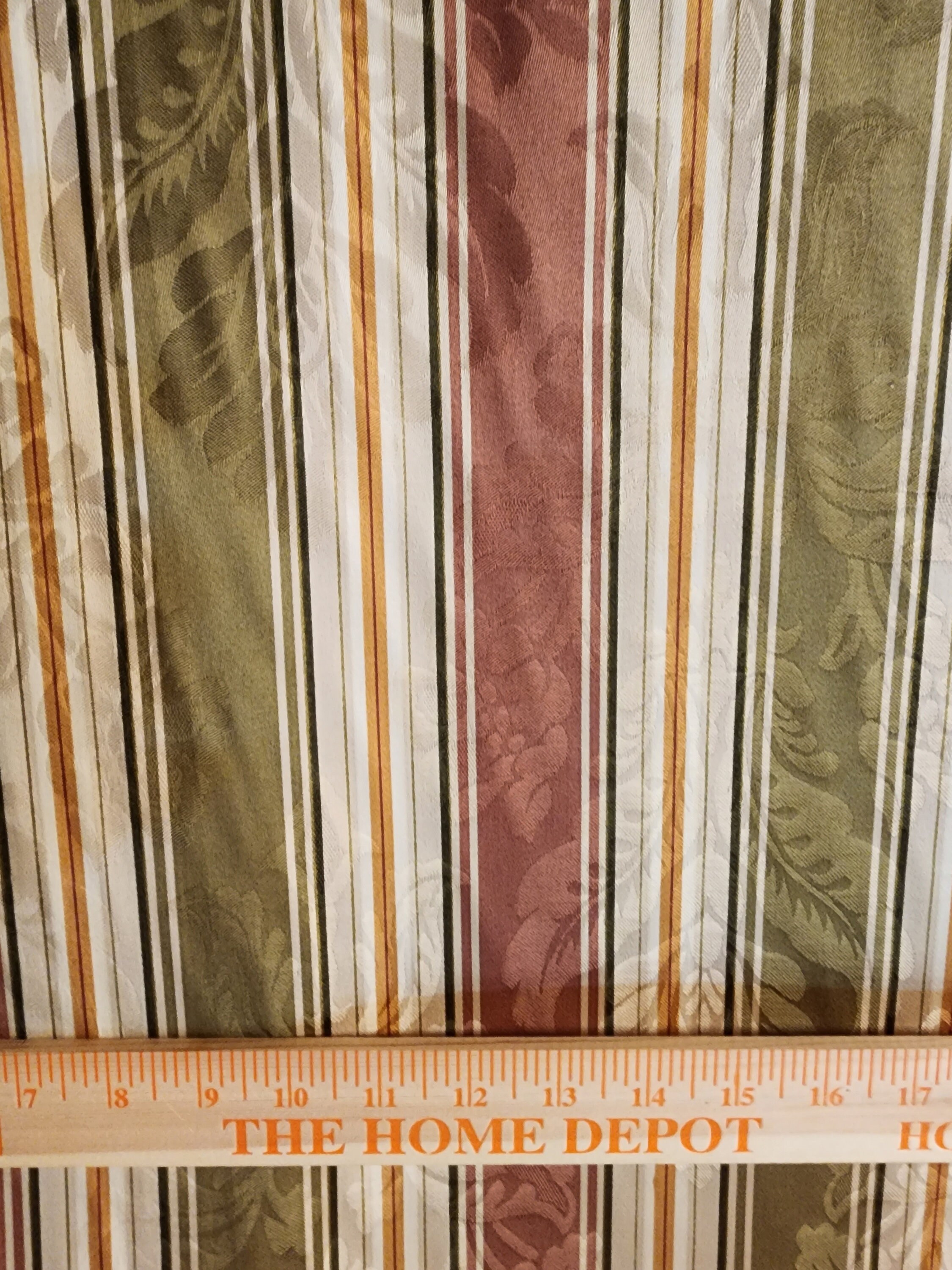 Sappora Stripe Damask Decorating Fabric 100% Cotton - Etsy