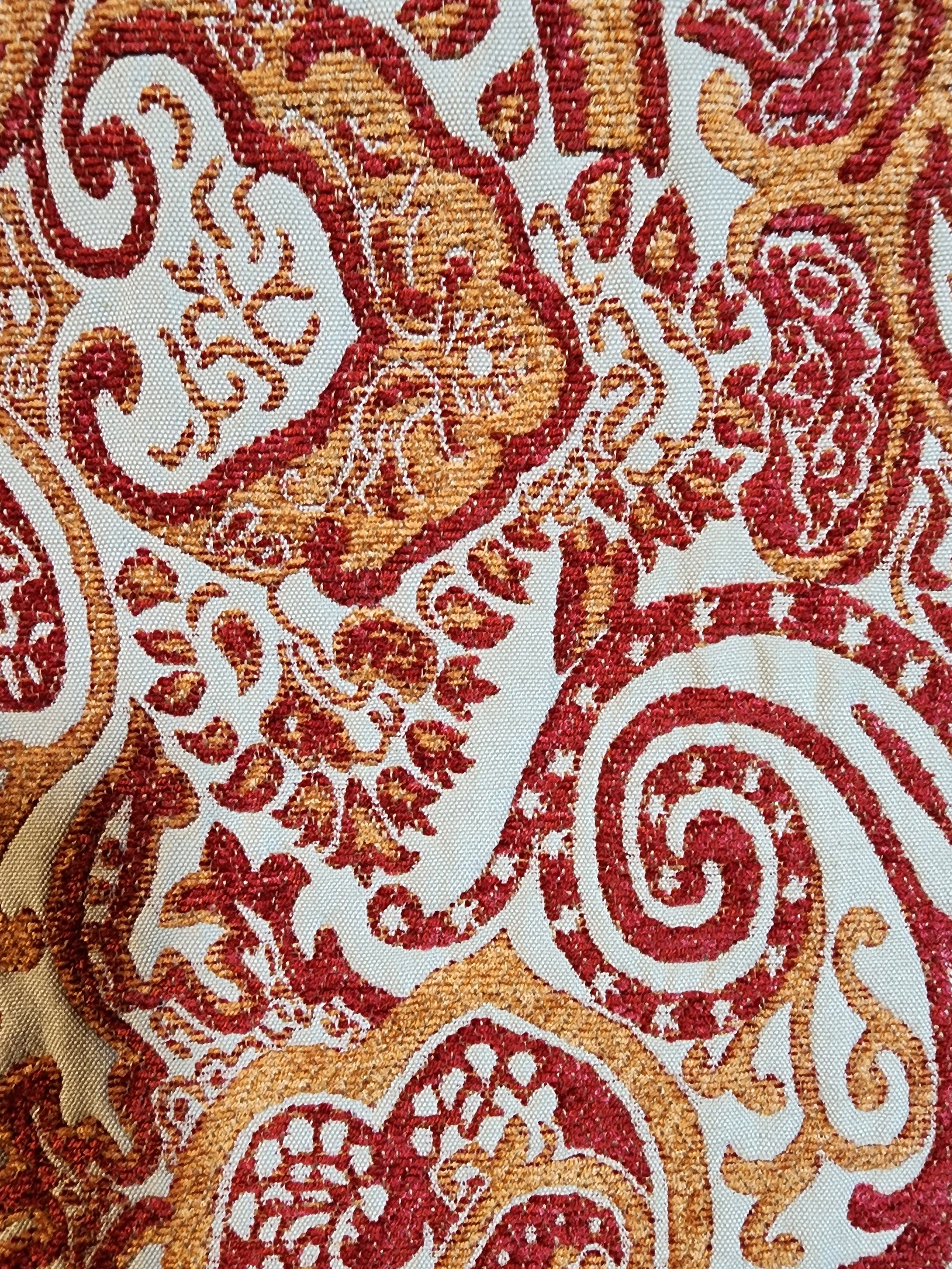 Spring Lake Paisley Upholstery Sunset Deco Fabric By-the-yard Quantity ...