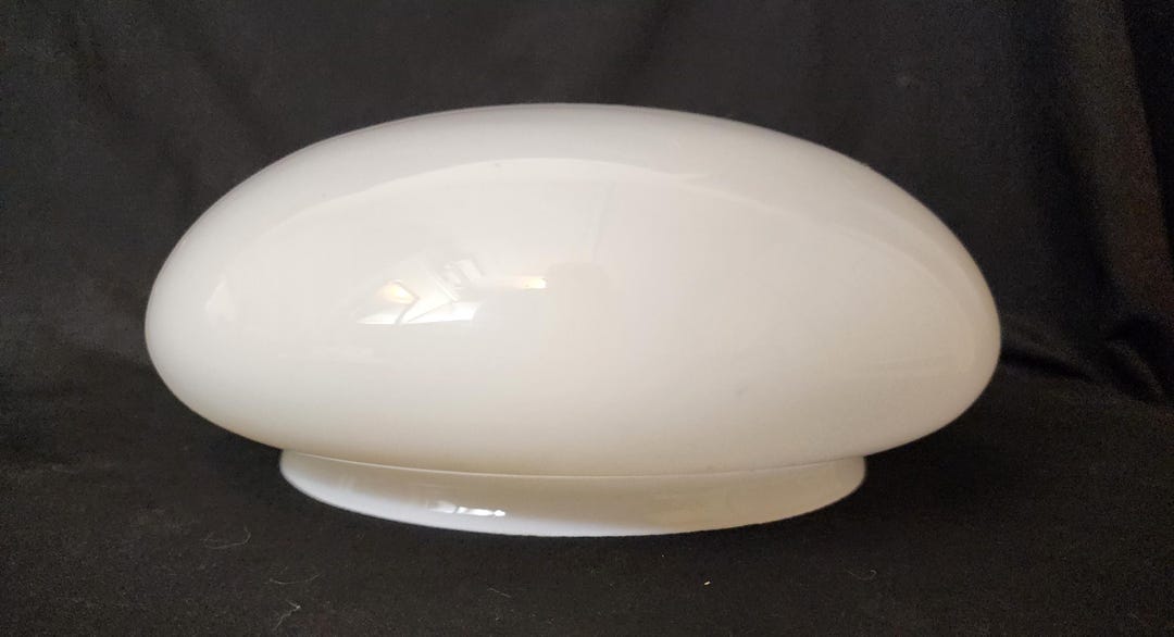 Vintage Frosted Glass Light Cover Hanging or Table Lamp 11.5 Diameter ...
