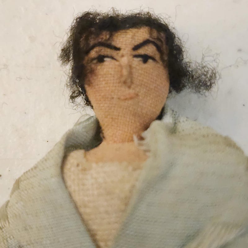 Antique Blue Rag Doll - Etsy