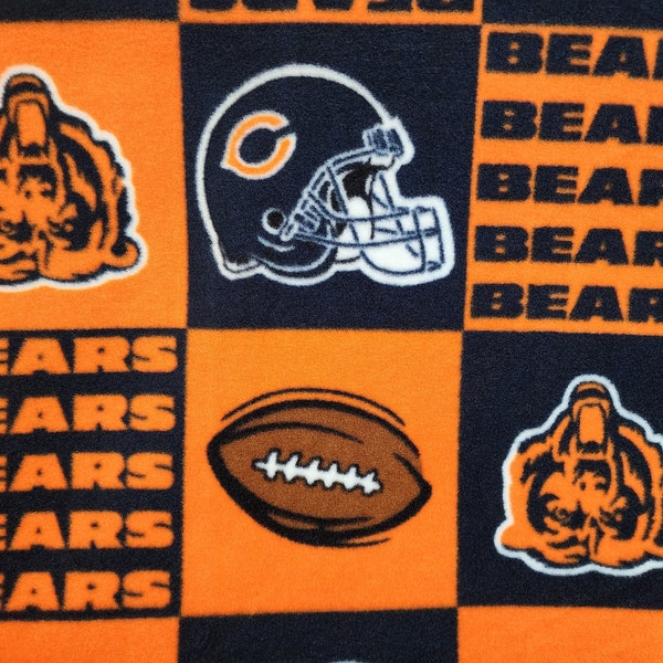 Chicago Bears Fabric - Etsy