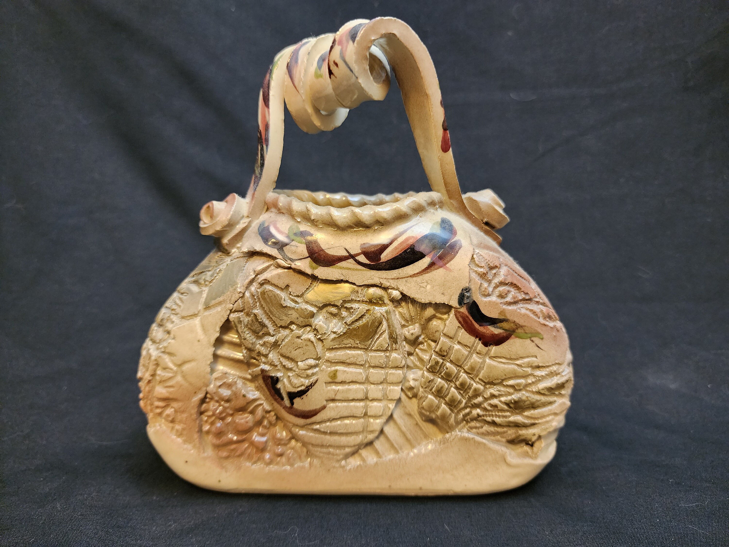 Signed Gail Markiewicz Handcrafted Art Pottery Vase Ceramic Purse ...