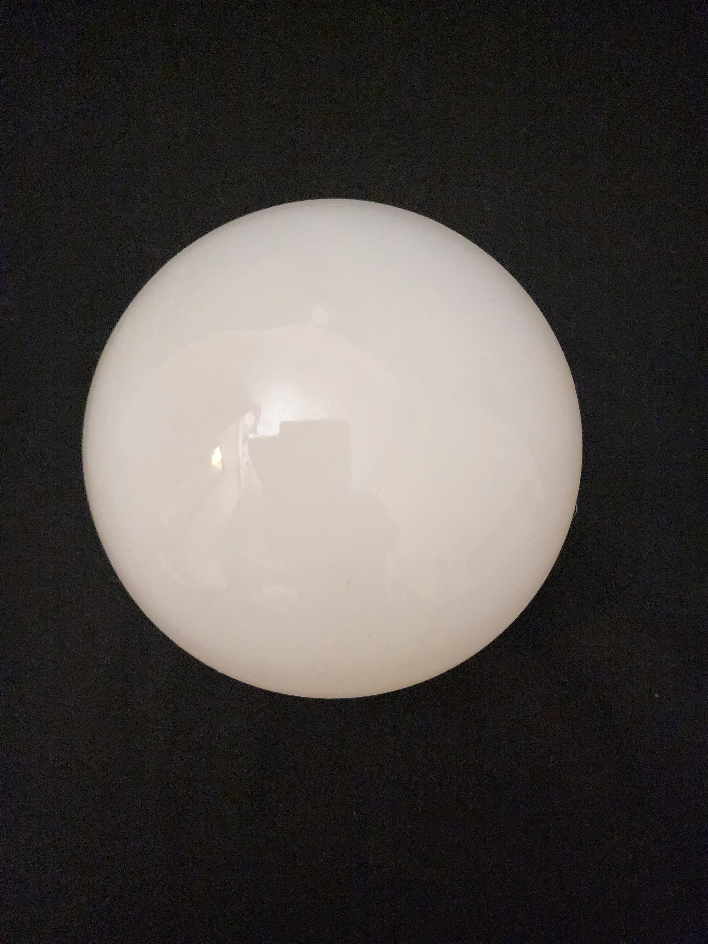 Vintage Art Deco Milk Glass Ceiling Light Globe Cover Frosted Shade ...