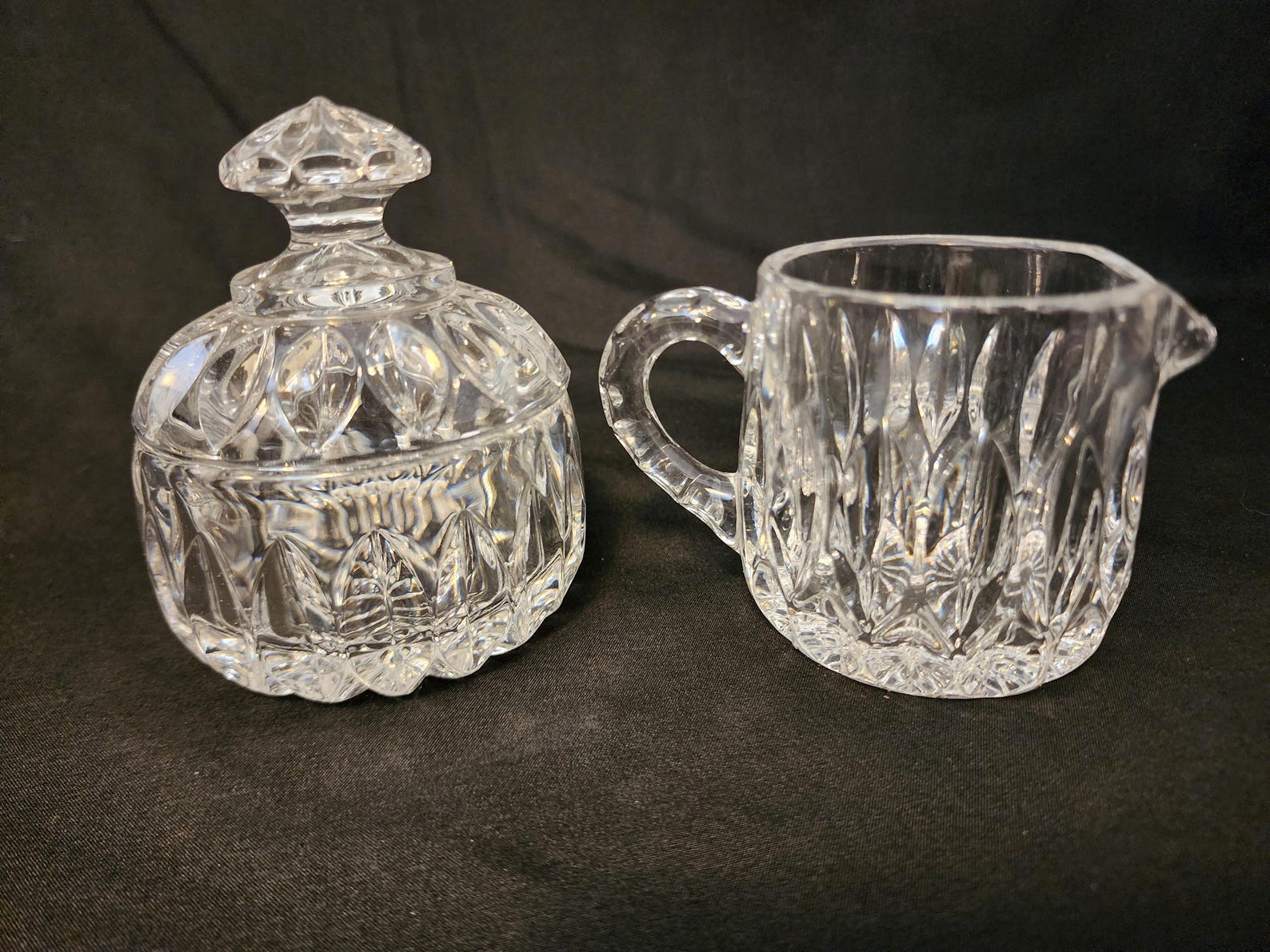 Vintage Gorham Full Lead Crystal Althea Creamer and Sugar Bowl B54 - Etsy