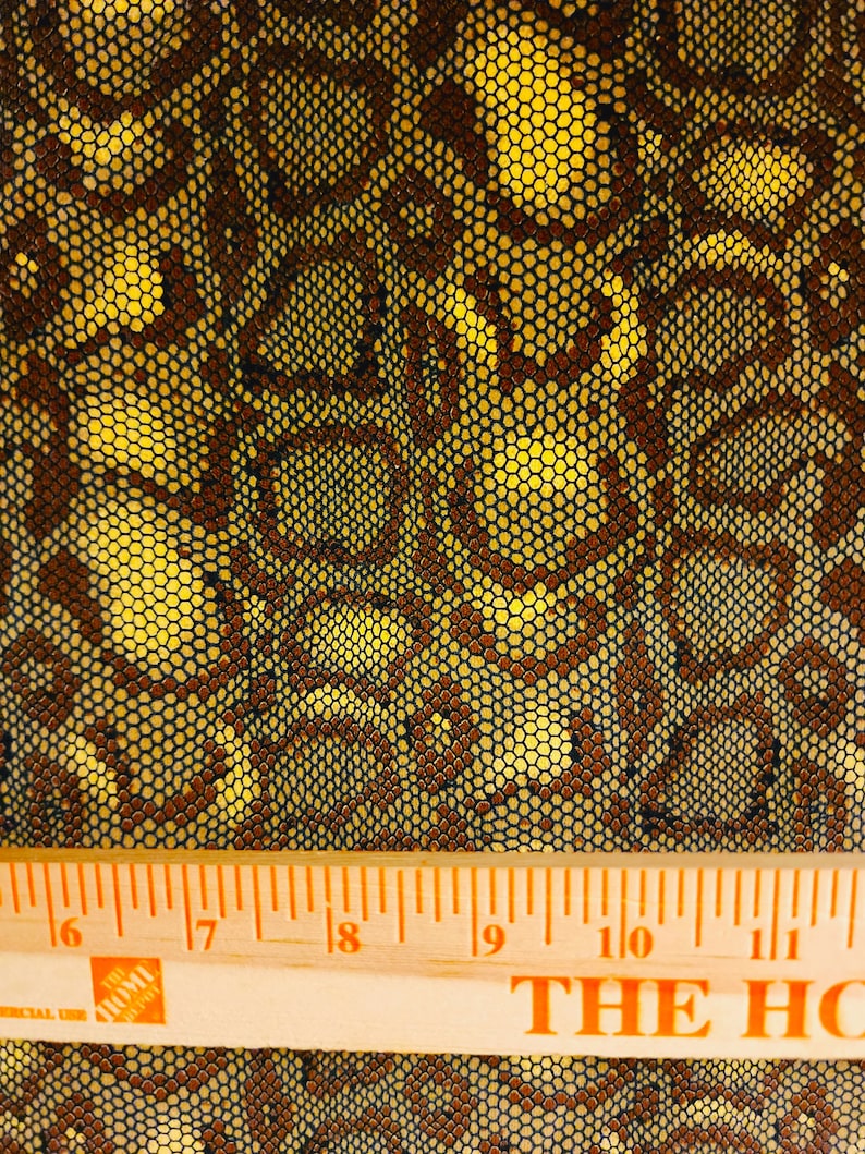 Brown Python Print Velveteen Decorating Fabric 100% Cotton By-the-yard ...