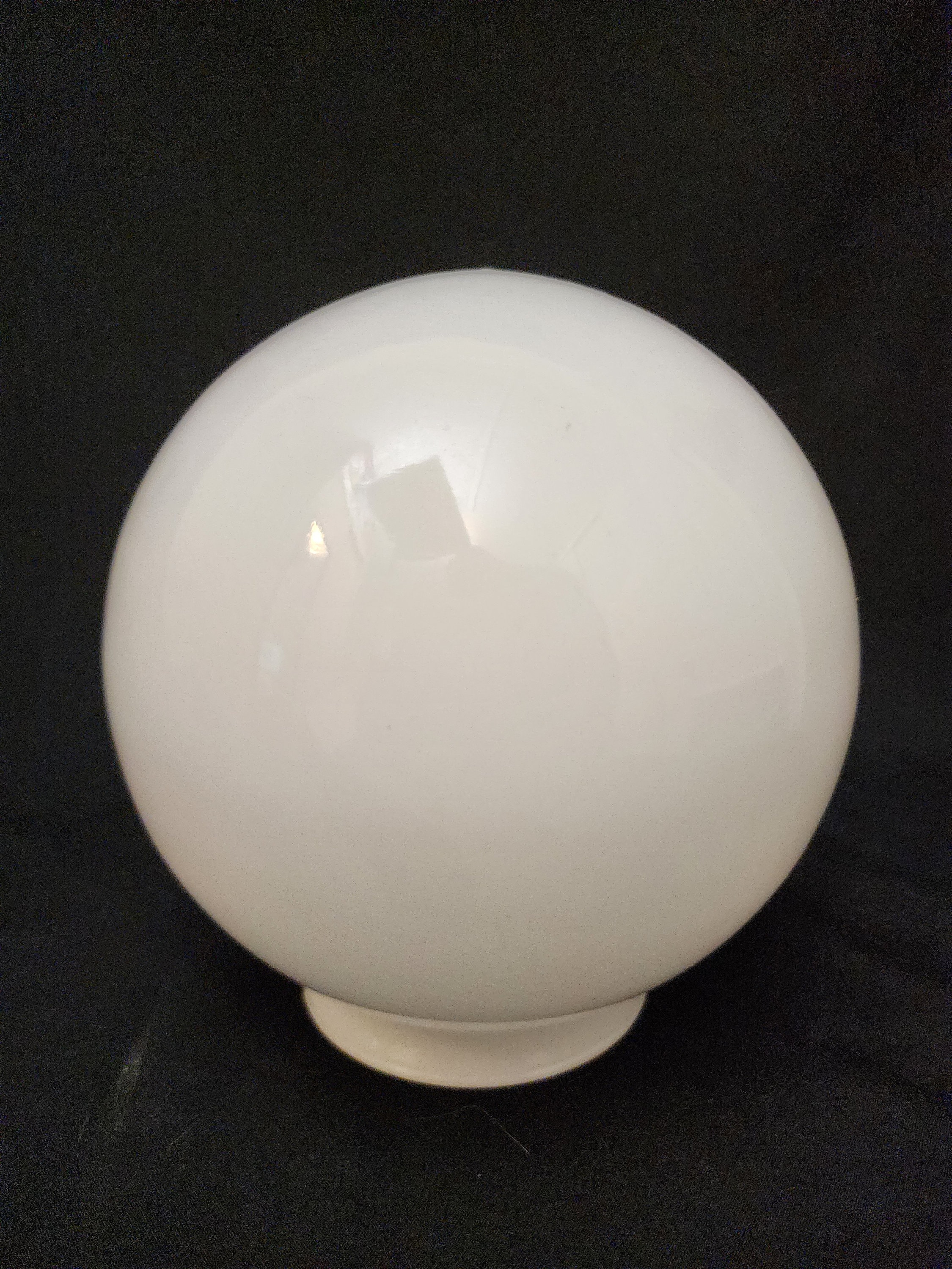 Vintage Art Deco Milk Glass Ceiling Light Globe Cover Frosted Shade ...