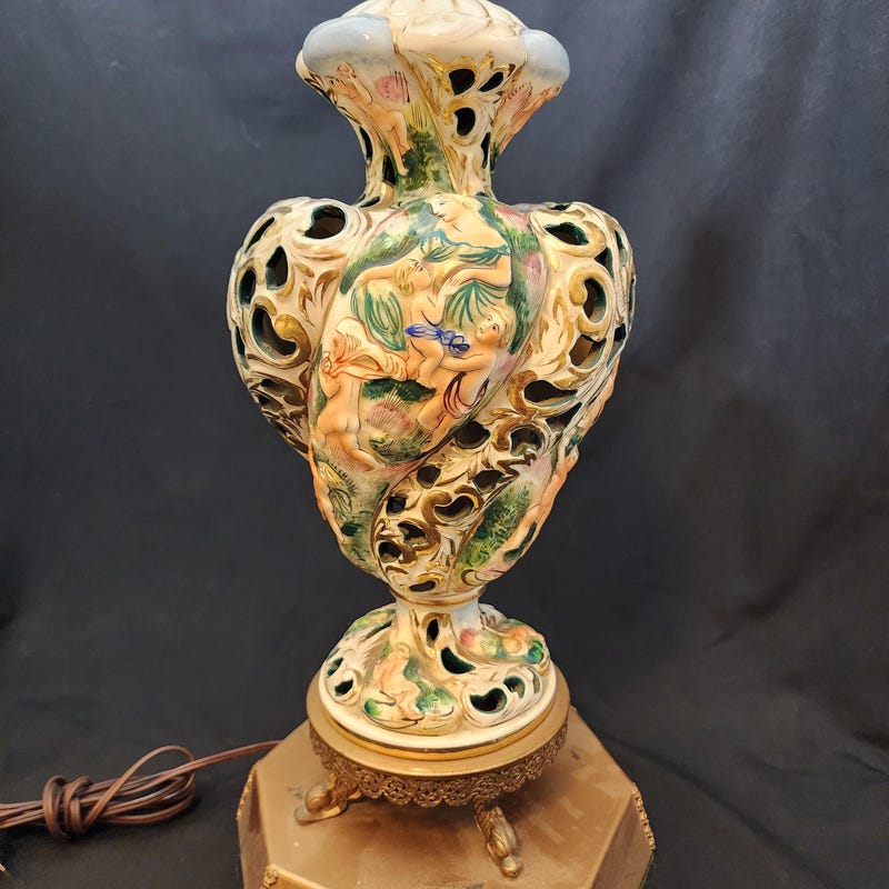 Capodimonte Lamp - Etsy