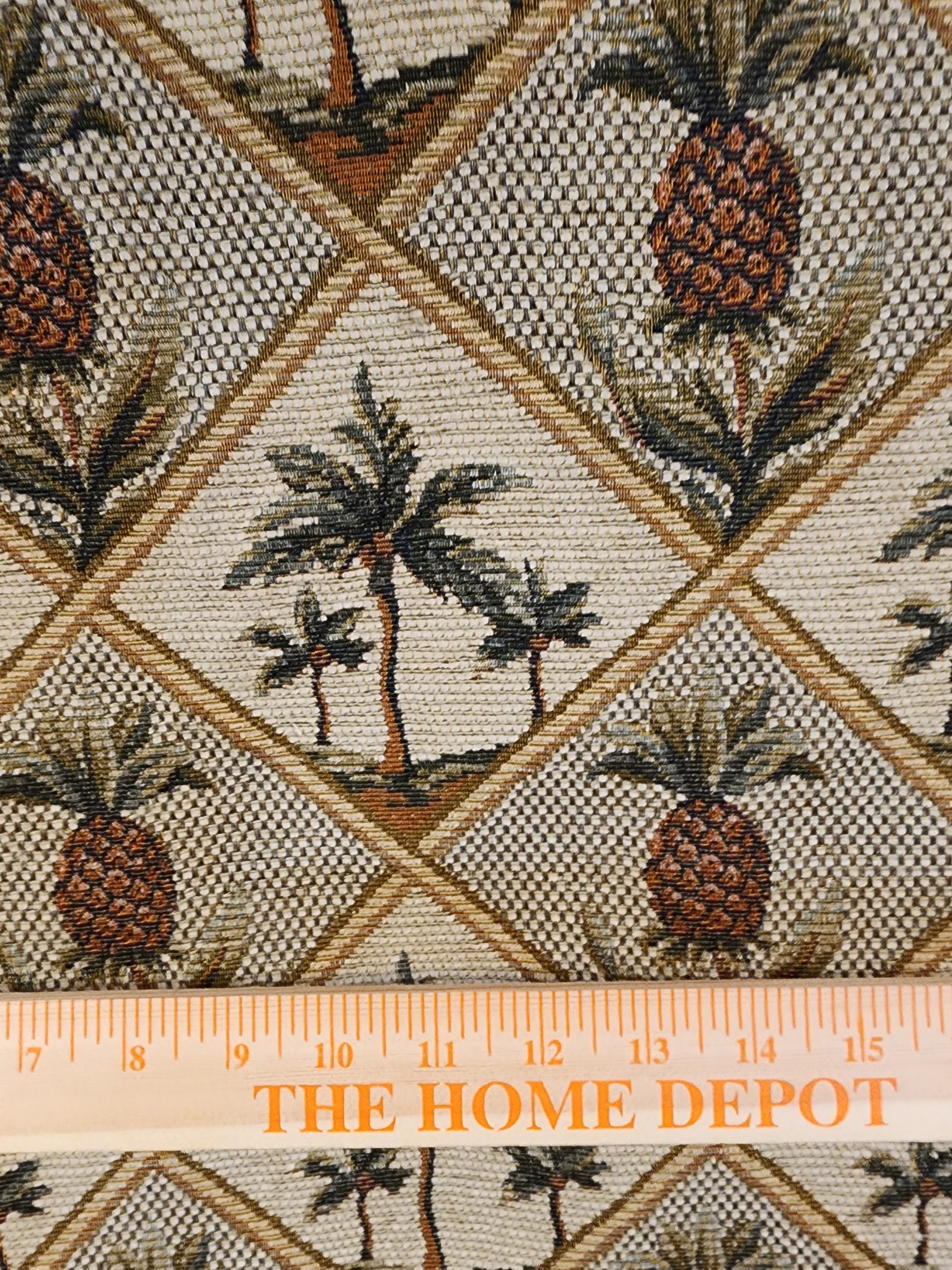 Tropical Paradise Wheat Tapestry Decorating Fabric By-the-yard Qty ...