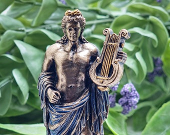 Vintage Apollo Mini Statue Small Hand-painted Ancient Greek God Apollo ...