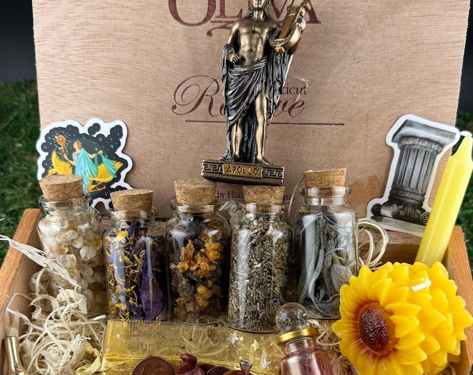 Apollo Greek God Cigar Box Altar, Travel Altar, Discrete - Etsy