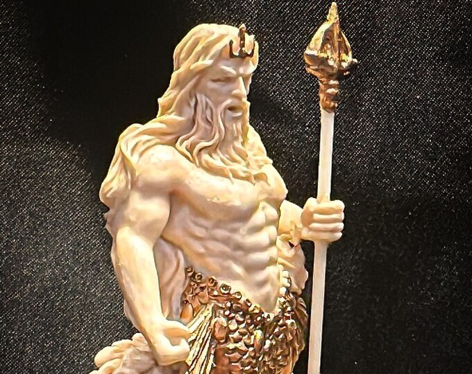 Poseidon God of the Sea Miniature/small Figurine - Etsy
